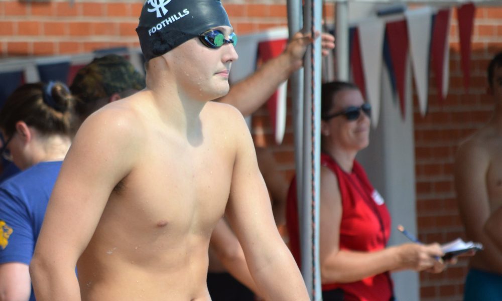 Brooks Fail sets meet record at High School Classic Swim and Dive ...