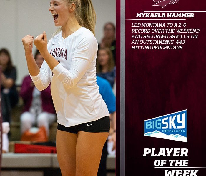 Mykaela Hammer named Big Sky Player of the Week | ALLSPORTSTUCSON.com