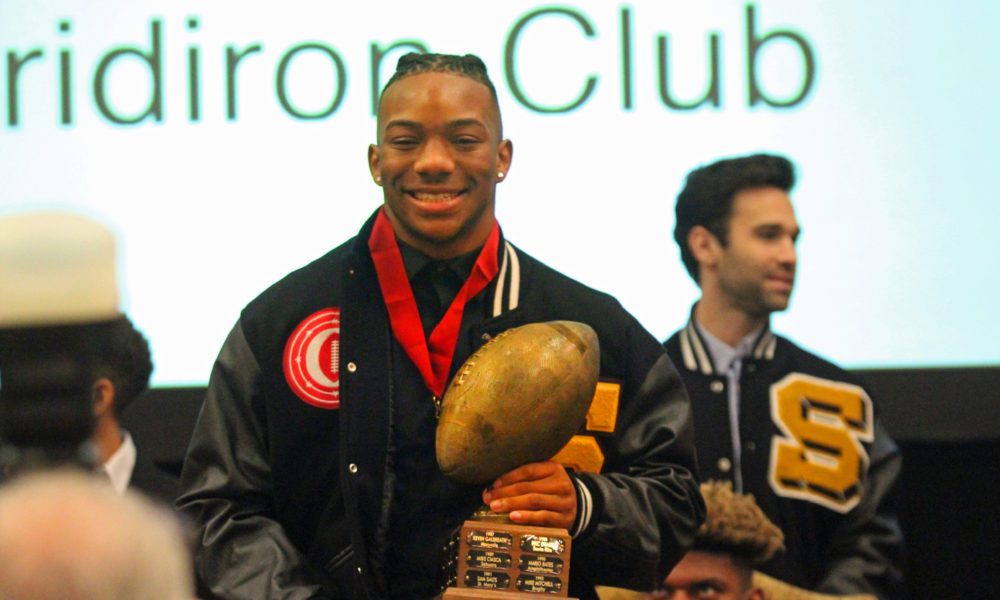 Exclusive Coverage: Bijan Robinson wins Ed Doherty Award for the second ...