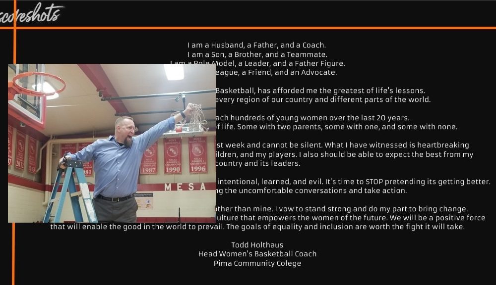 Pima College Coach Todd Holthaus: Aztecs “Will Always Be A Diverse ...