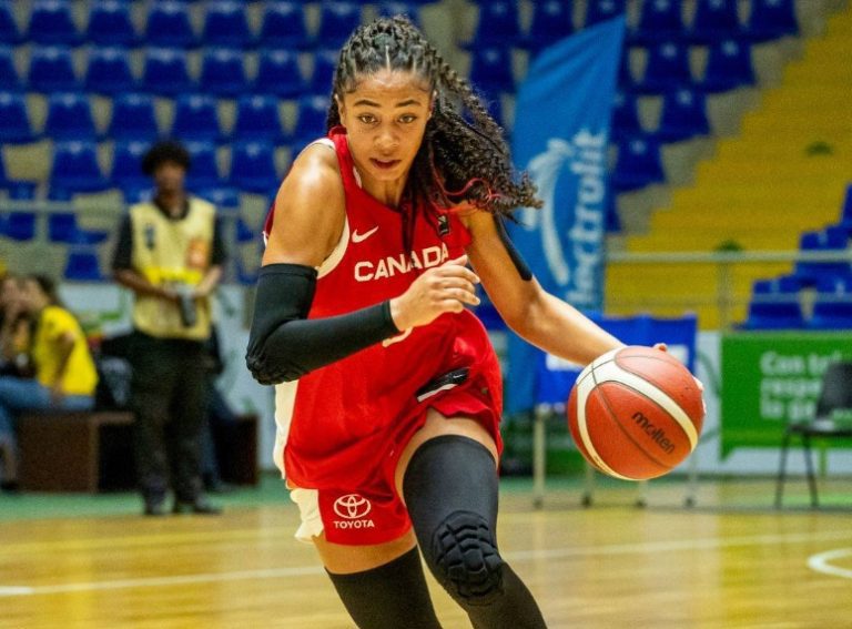 Henderson nearly has double-double in Canada’s rout of host Colombia in ...