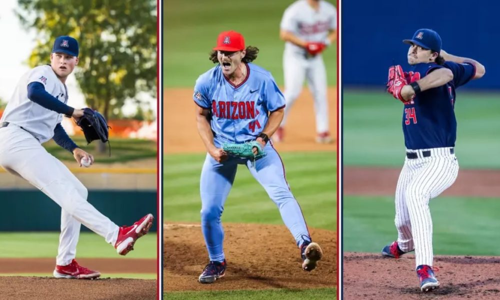 Three Arizona pitchers taken in first 10 rounds of MLB Draft indicate ...
