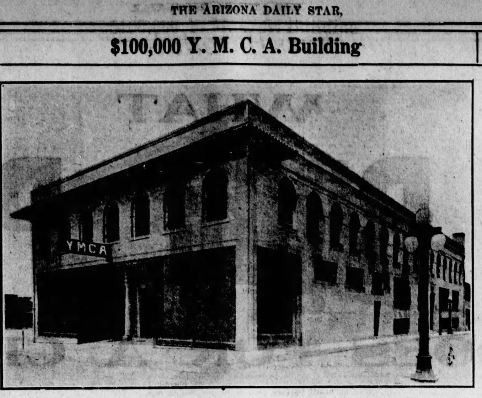 Tucson Historic Sports Venues and Artifacts: Original YMCA building on ...