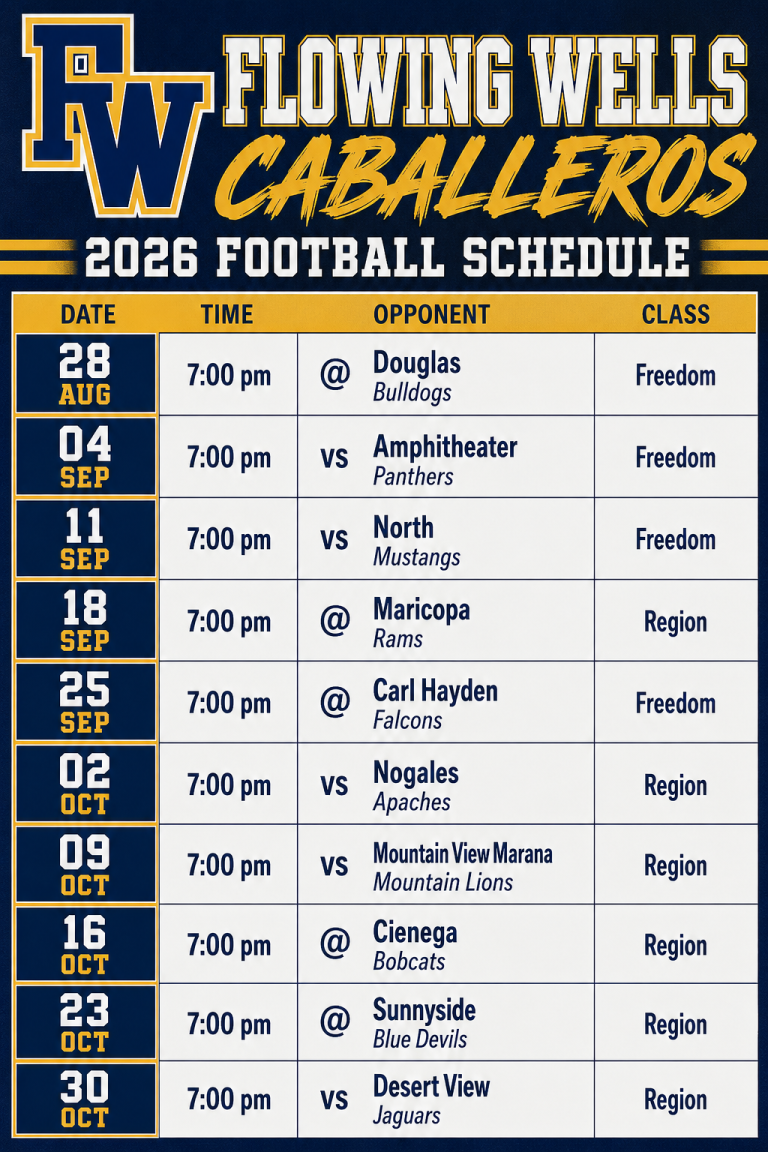 2026 High School Football Schedules: 5A Southern | ALLSPORTSTUCSON.com